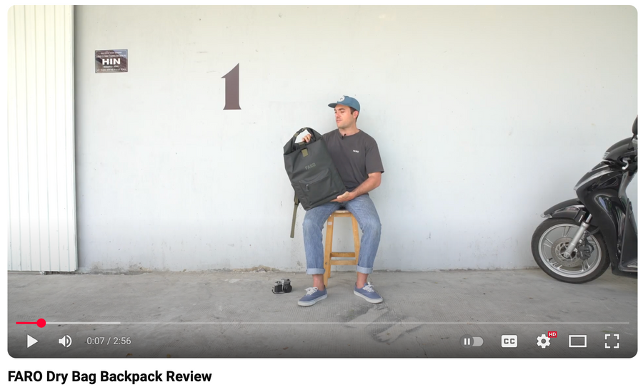 FARO Wetsuit Dry Bag Waterproof Backpack (30L)